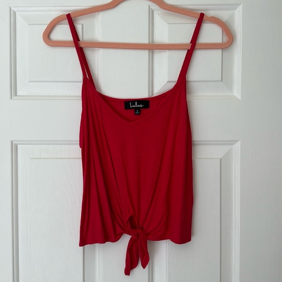 Lulus | Tops | Lulus Red Tank | Poshmark